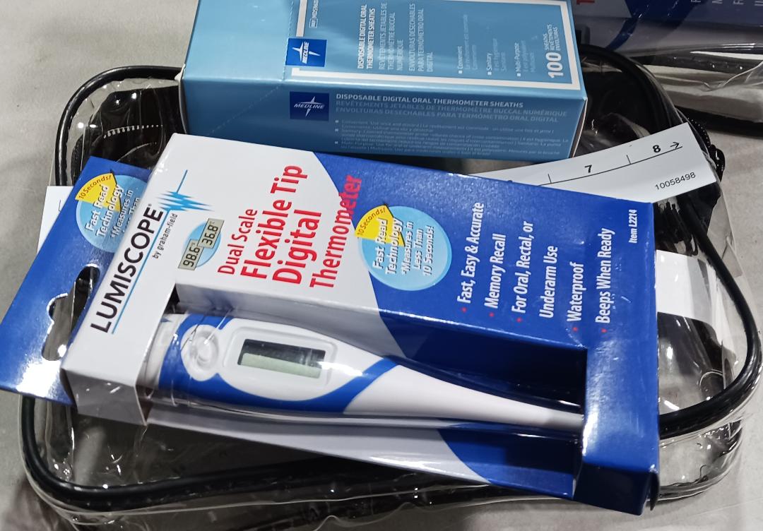 Digital Thermometer, Flexible Tip and 100 Thermometer Covers in Zipper – Nonprofitmedicalsupply.org