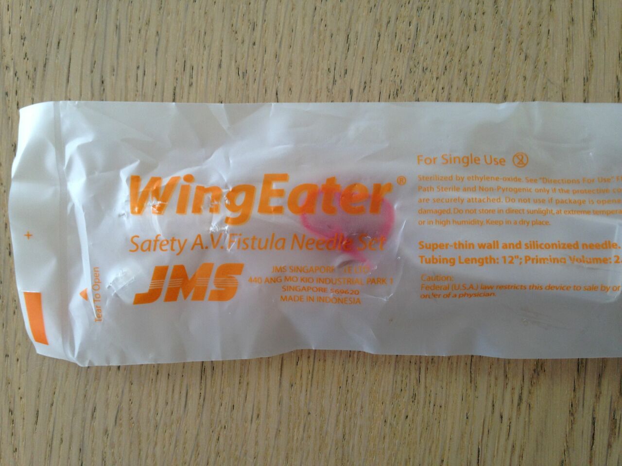 Safety A.V. Fistula Needle Set, 16G x 1", Sterile, 200/Case ...