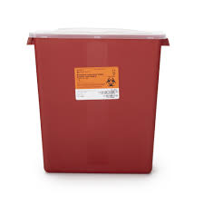 Stackable Sharps-Tainer, 3 Gallon, Red, 12/Case ...