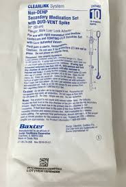 Clearlink System Non-DEHP Secondary Medication Set with Duo-Vent Spike ...